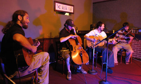 Photo:Heating up the iron post - The Daily Illini