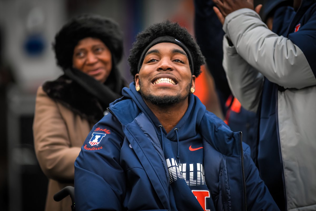 Roundtree finds purpose, is determined to walk again - The Daily Illini