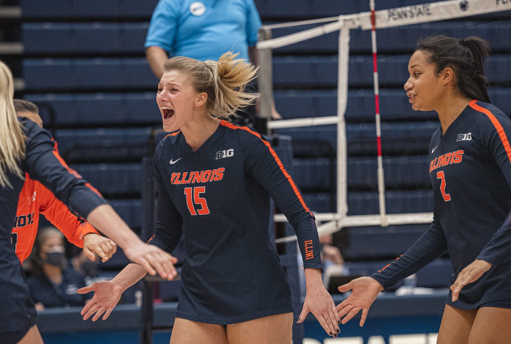 Illini of the Week: Cooney sets career high 20 kills, surpasses 1000 ...