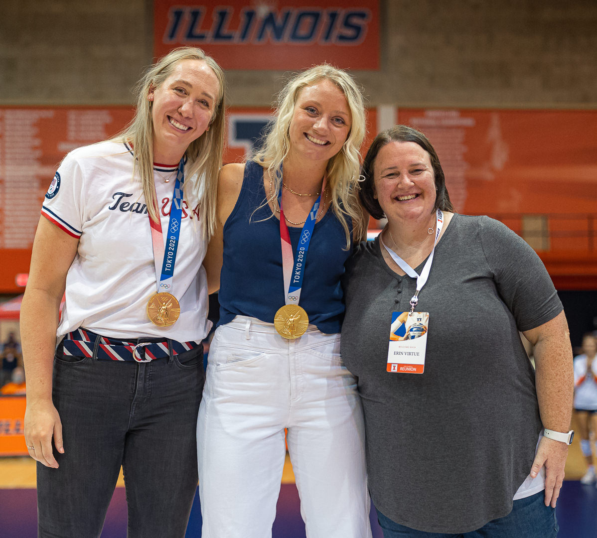Home at Huff: Illinois' Olympians reflect on historic gold-medal glory ...