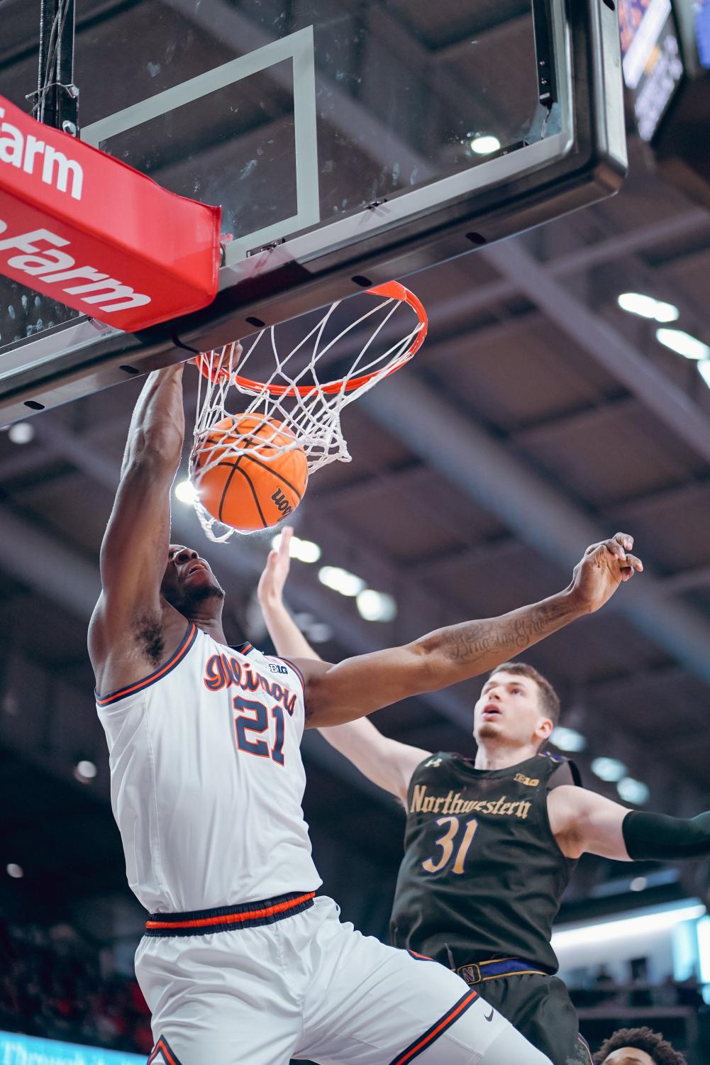 Illinois men's basketball escapes Evanston with 59-56 win behind ...
