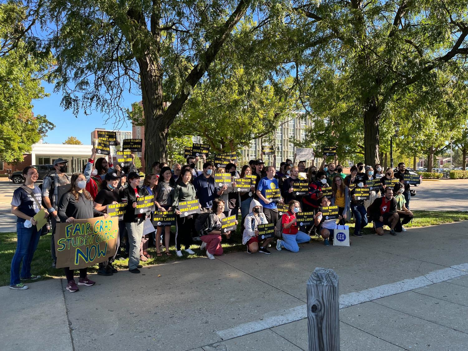 GEO protests in response to unsuccessful contract negotiations - The ...