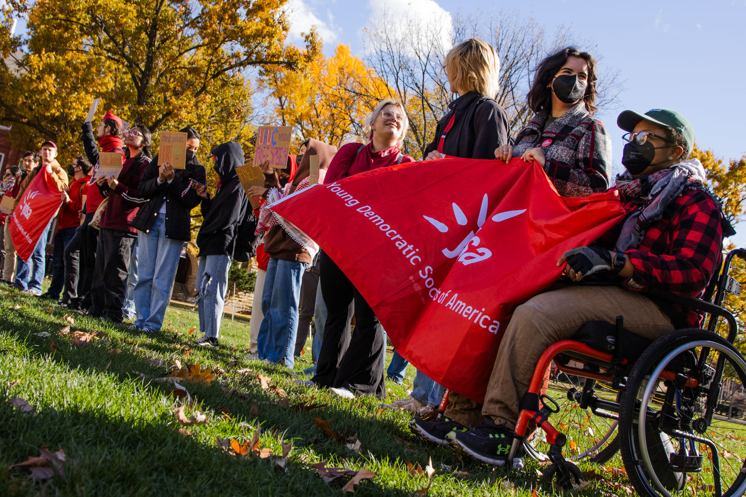 YDSA holds silent protest on Main Quad, promotes free speech - The ...