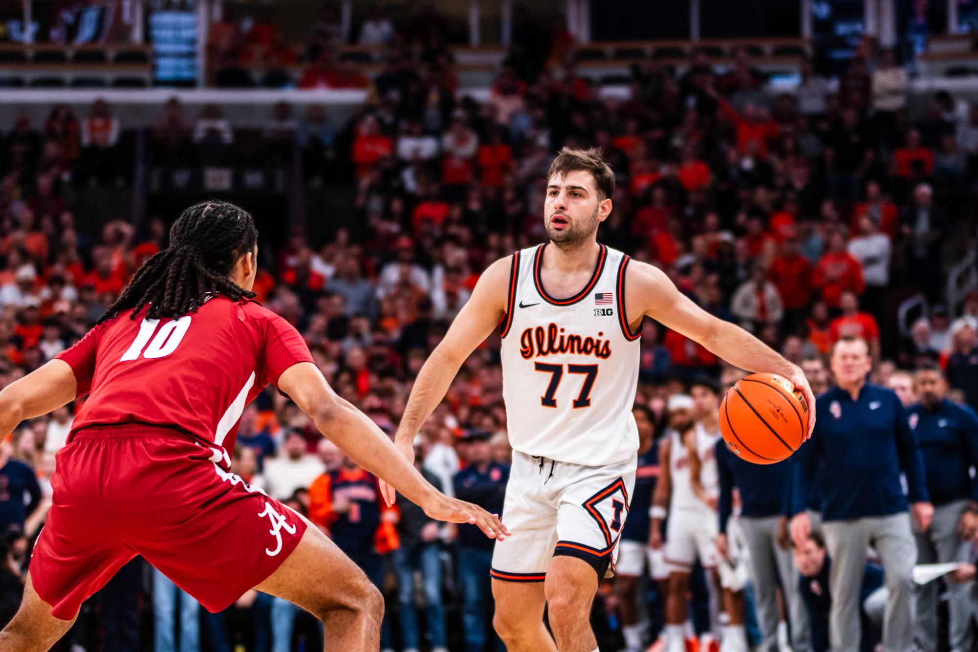 Player grades, notes from No. 8 Illinois’ first loss against No. 11 ...